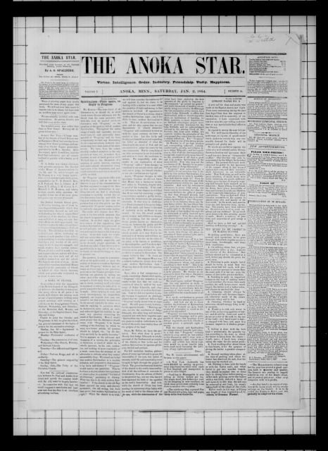 The Anoka star | Minnesota Historical Society