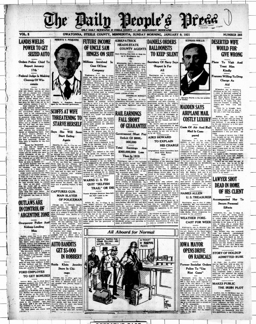 The daily people's press | Minnesota Historical Society
