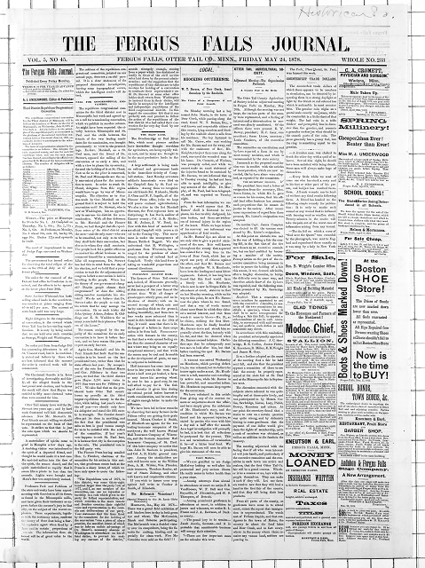 Fergus Falls semi-weekly journal | Minnesota Historical Society
