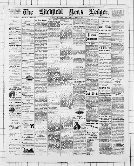 The Litchfield news ledger | Minnesota Historical Society