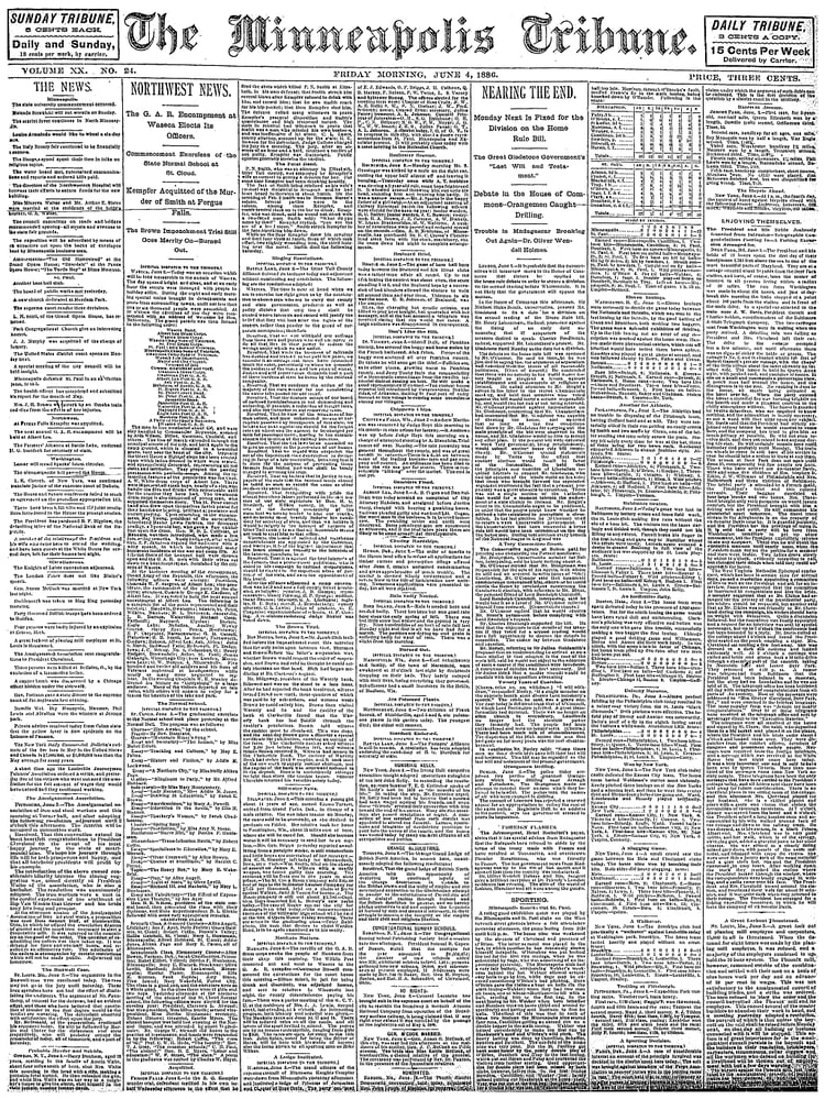 The Minneapolis daily tribune | Minnesota Historical Society