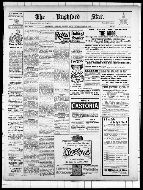 The Rushford star | Minnesota Historical Society